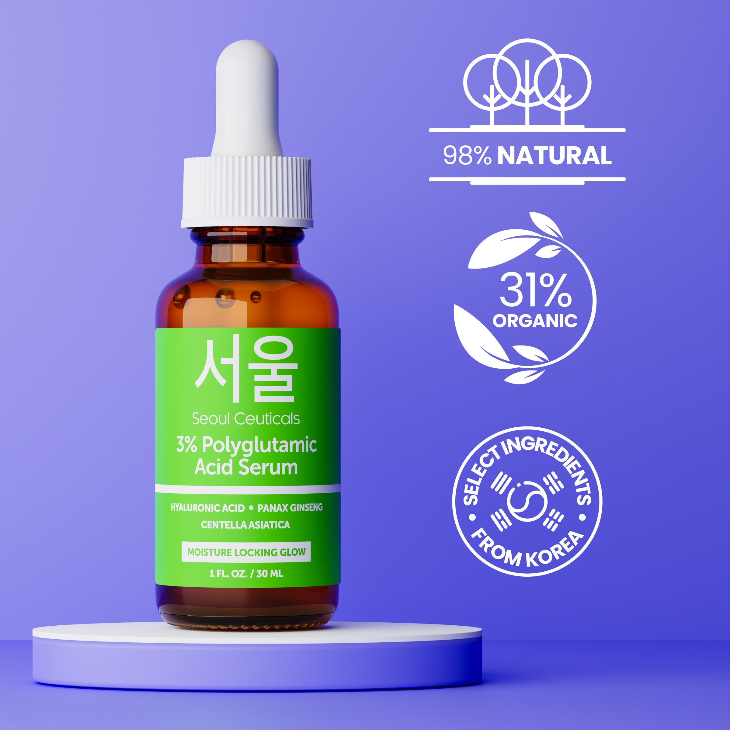 3% Polyglutamic Acid Serum – SeoulCeuticals